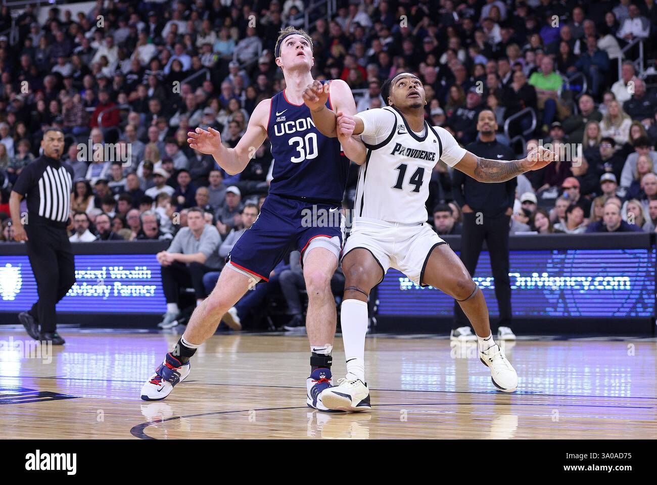 PROVIDENCE, RI - MARCH 01: UConn Huskies forward Liam McNeeley (30) and ...