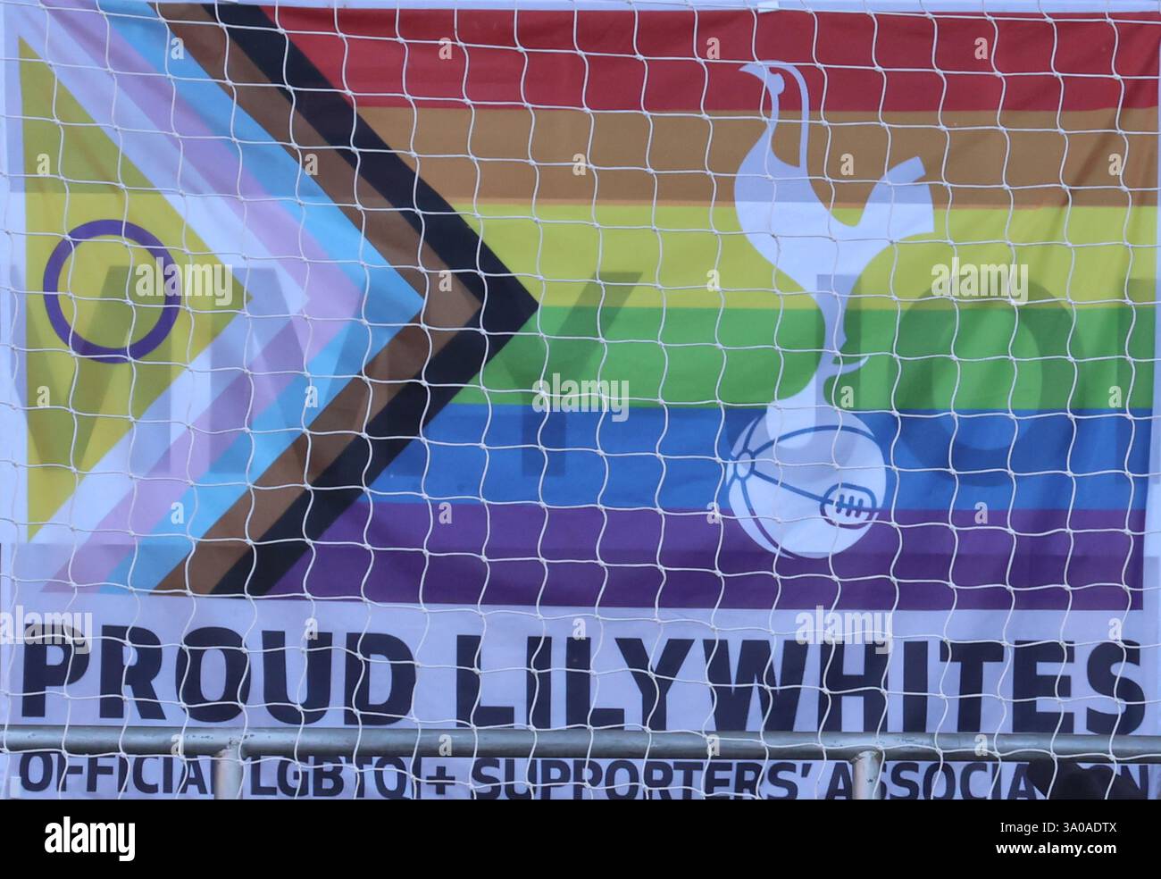 LONDON, ENGLAND - Spurs Banner during Barclays FA Women's Super League ...