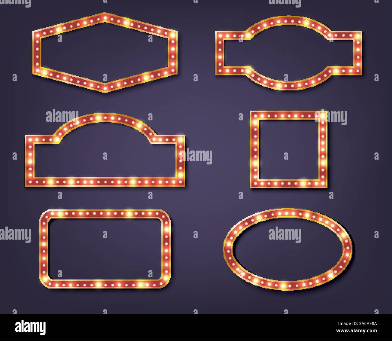 Lightbox vintage collection Stock Vector Image & Art - Alamy