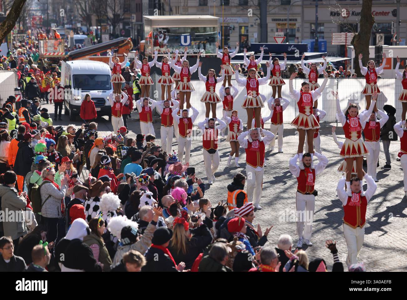 Cologne, Germany. 03rd Mar, 2025. The Colonia Rut Wiess dance corps ...