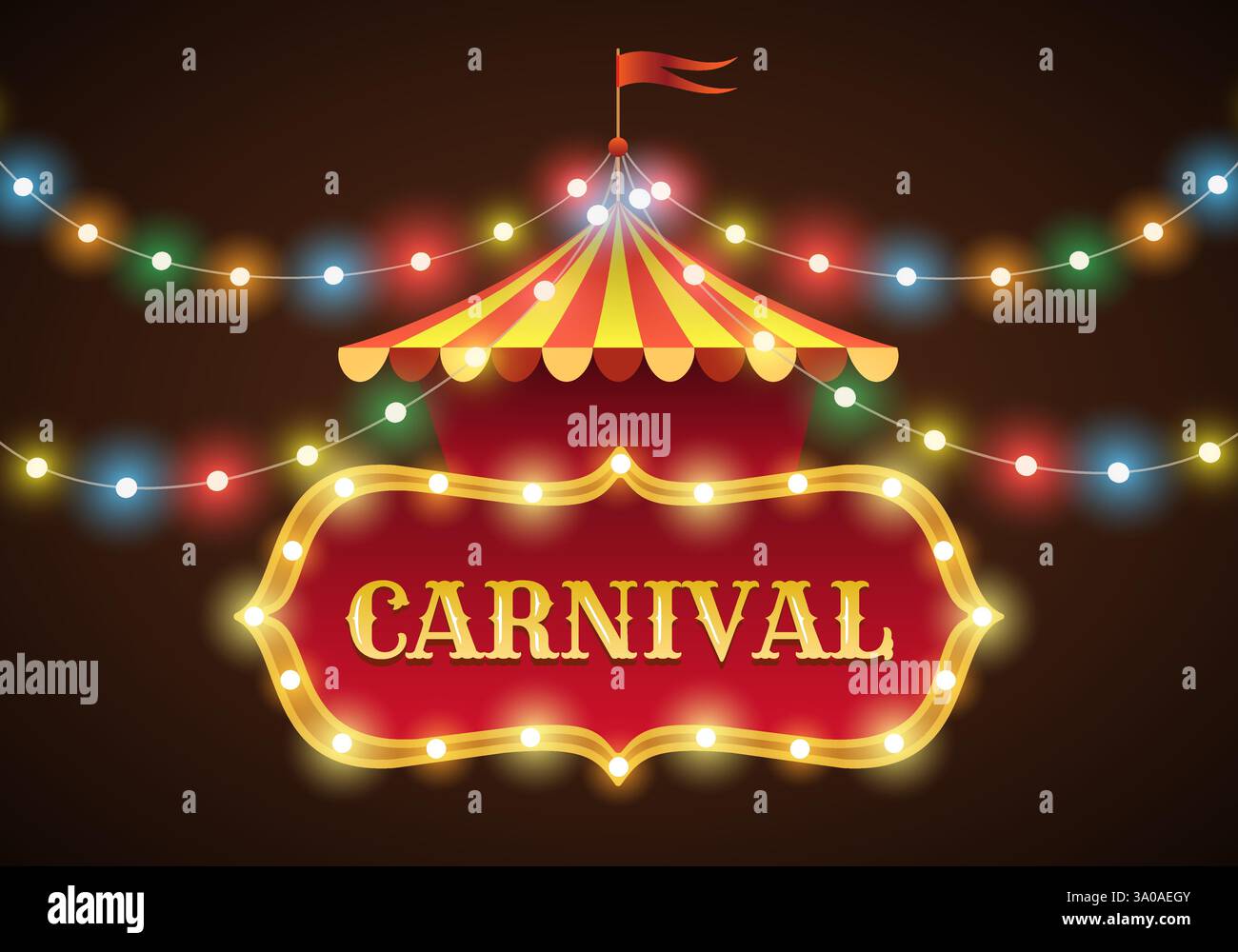 Circus funfair carnival retro hi-res stock photography and images - Alamy