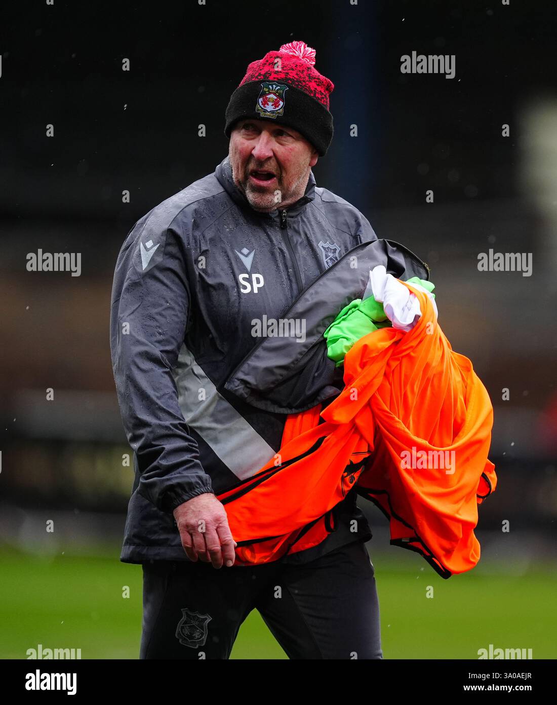 Wrexham's assistant manager Steve Parkin during the Sky Bet League One ...