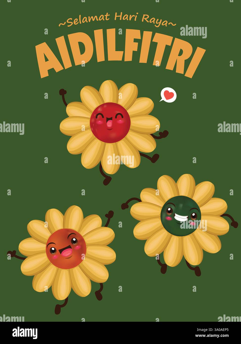 Hari Raya Aidilfitri background design with kuih raya. Malay means ...