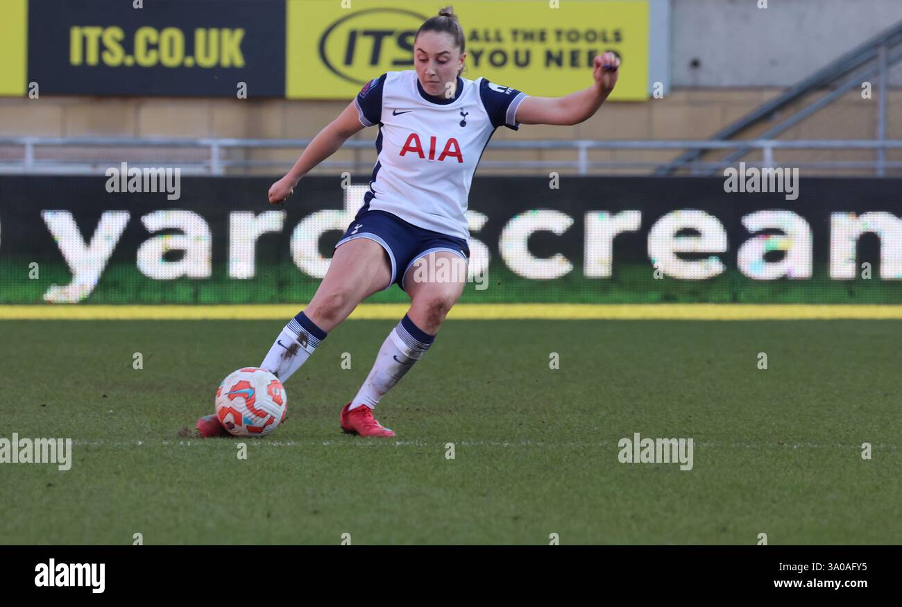London, UK. 02nd Mar, 2025. LONDON, ENGLAND - Ella Morris of Tottenham Hotspur Women in action ...