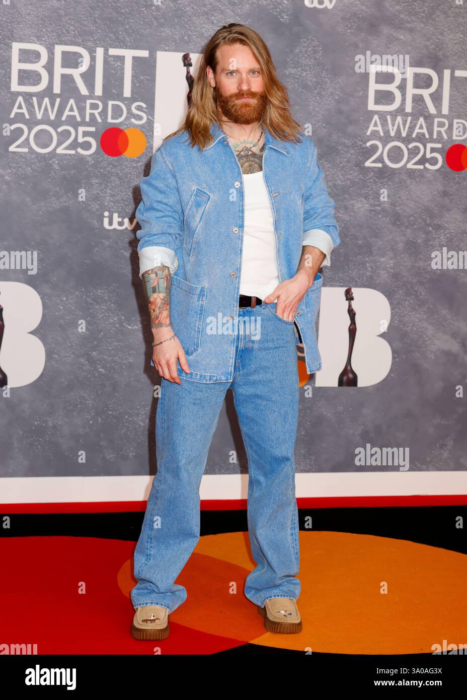 Sam Ryder attends The BRIT Awards 2025 at The O2 in Greenwich, London ...
