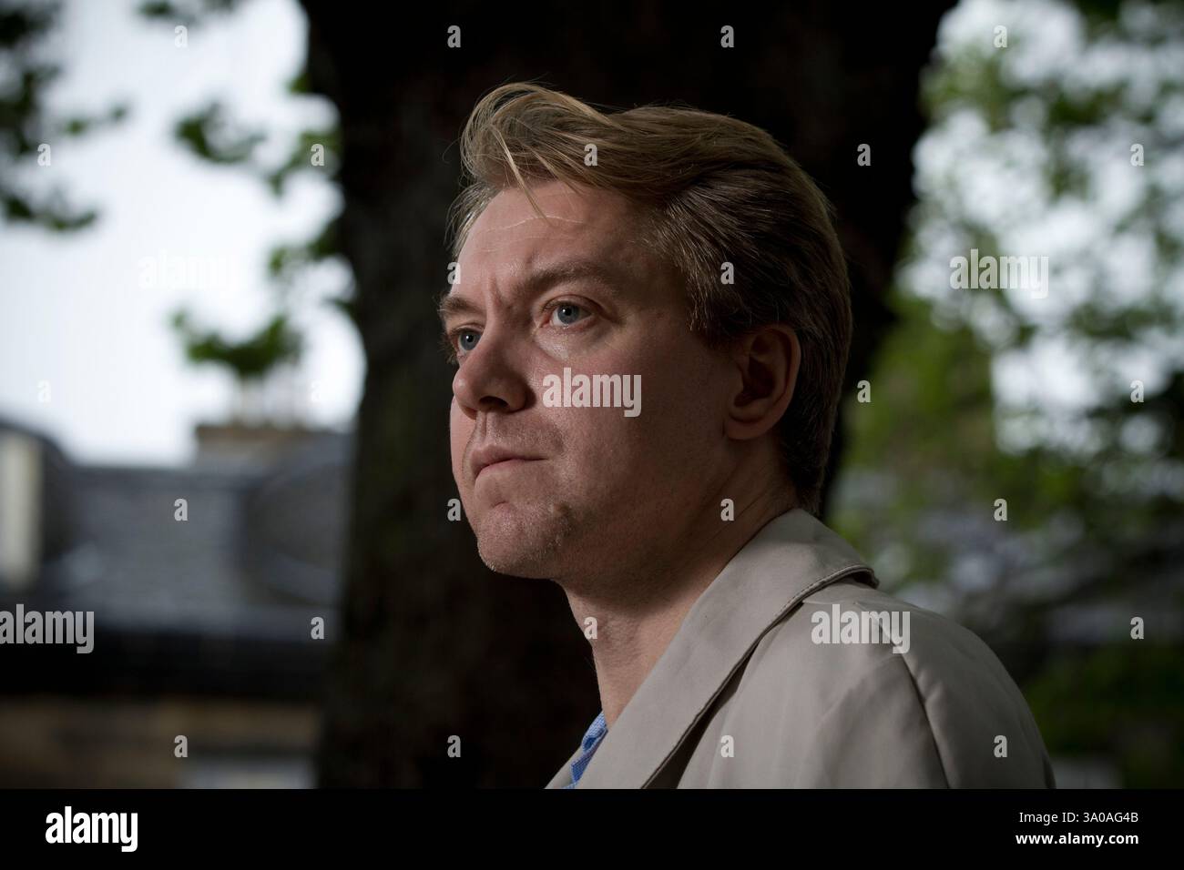 Young British writer Anthony Cartwright, pictured at the Edinburgh ...