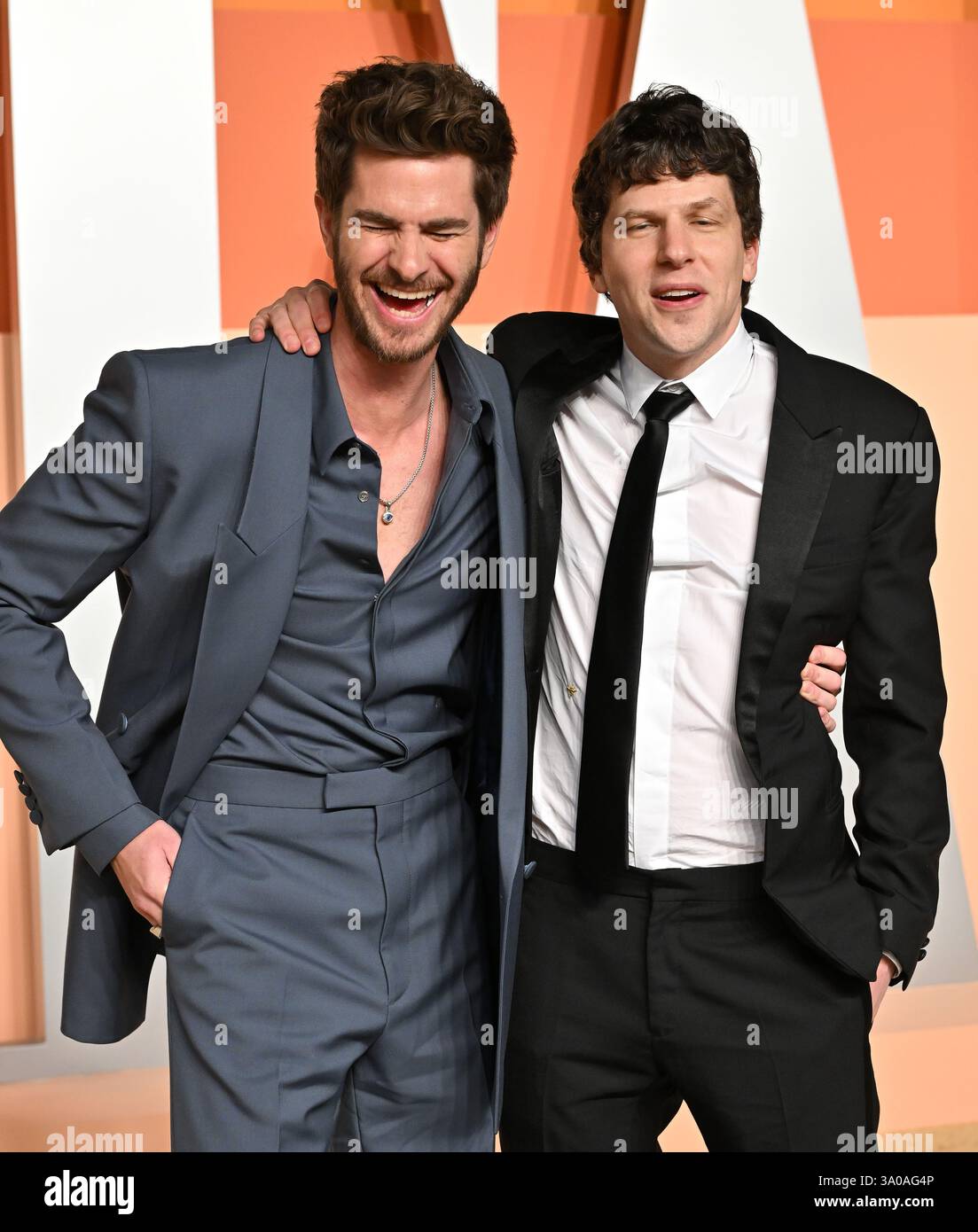 Beverly Hills, USA. 02nd Mar, 2025. Andrew Garfield and Jesse Eisenberg ...