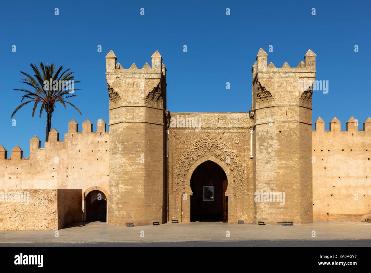 The Chellah, situated on the south bank of the Bou Regreg estuary in ...