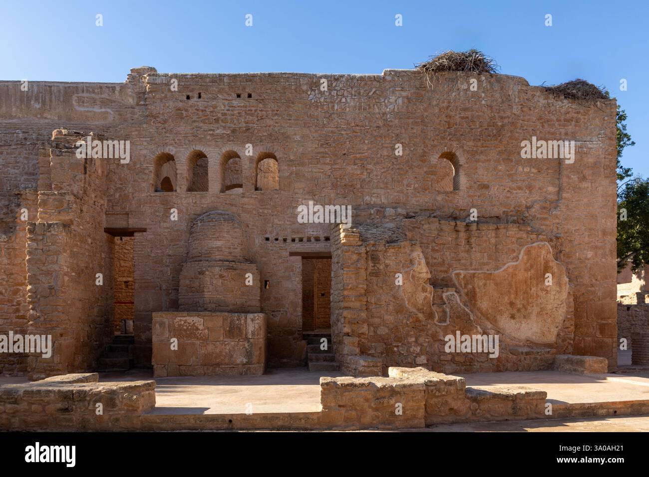 The Chellah, situated on the south bank of the Bou Regreg estuary in ...