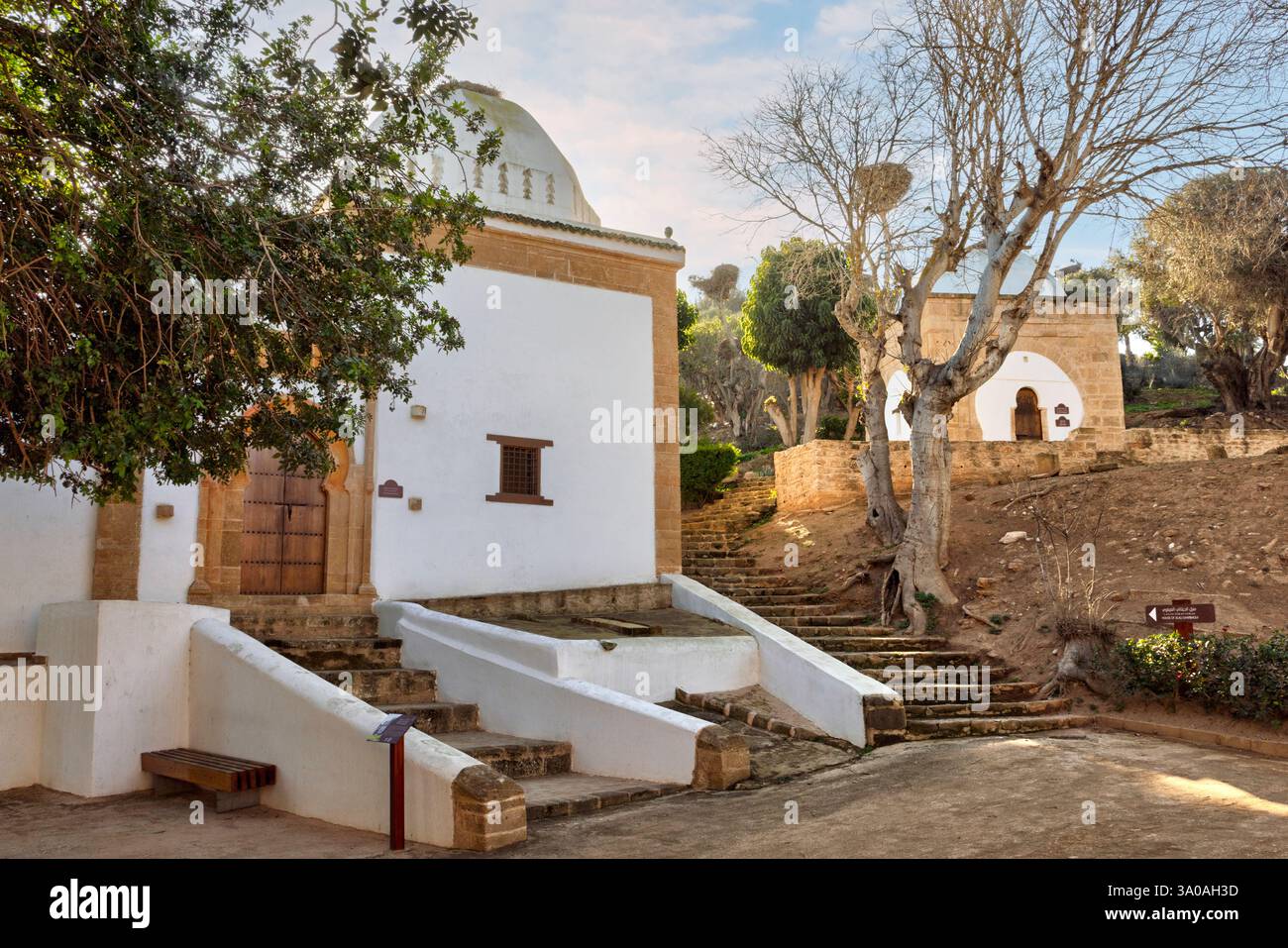 The Chellah, situated on the south bank of the Bou Regreg estuary in ...