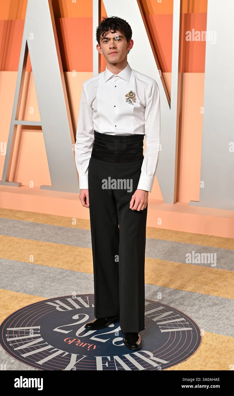 Joe Locke arriving at the Vanity Fair Oscar Party held at the Wallis ...
