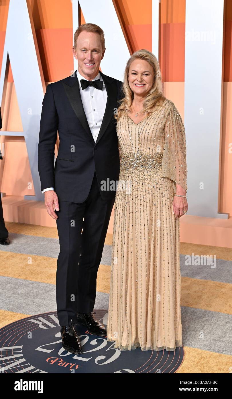 Beverly Hills, USA. 02nd Mar, 2025. Roger Lynch and Cathleen Lynch ...