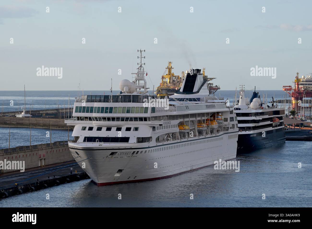 The VILLA VIE ODYSSEY Cruise ship in Tenerife Stock Photo - Alamy