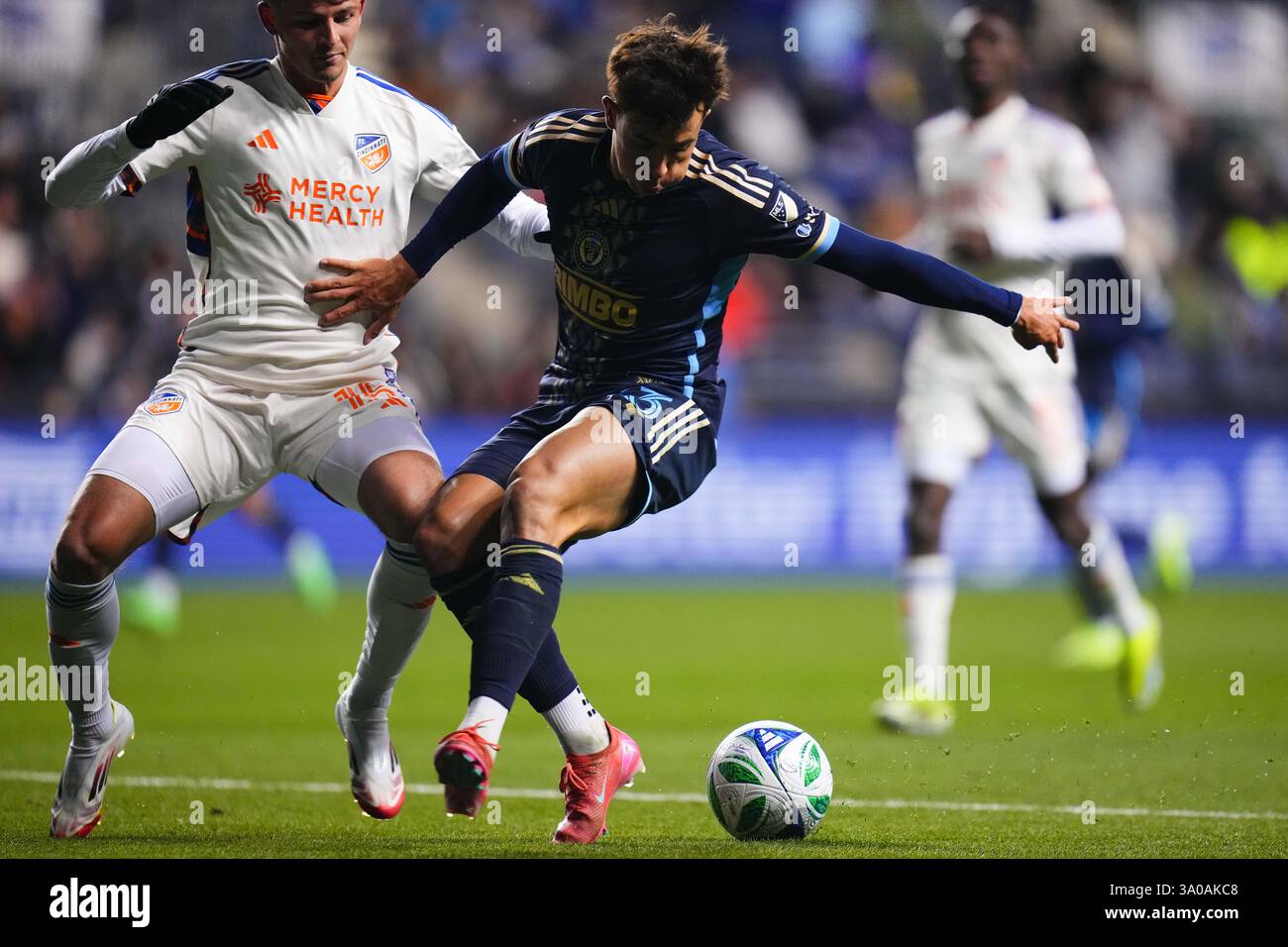 March 01, 2025: Philadelphia Union Forward Quinn Sullivan (33) controls ...