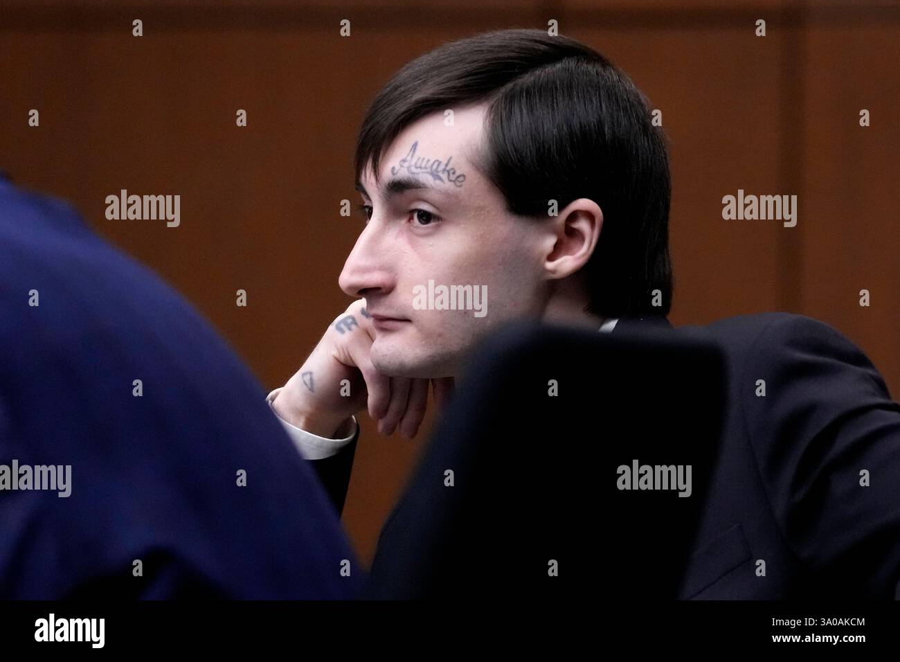 FILE - Robert E. Crimo III., watches the jury selection process during ...