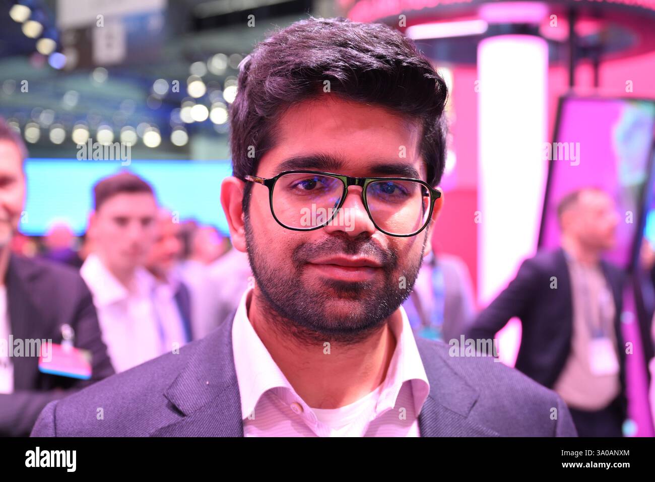 Barcelona, Spain. 03rd Mar, 2025. The Cgef (CEO) of AI company Perplexity, Aravind Srinivas ...