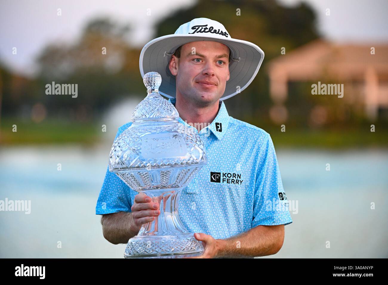 Mar 2, 2025; Palm Beach Gardens, FL, USA; Joe Highsmith holding the ...