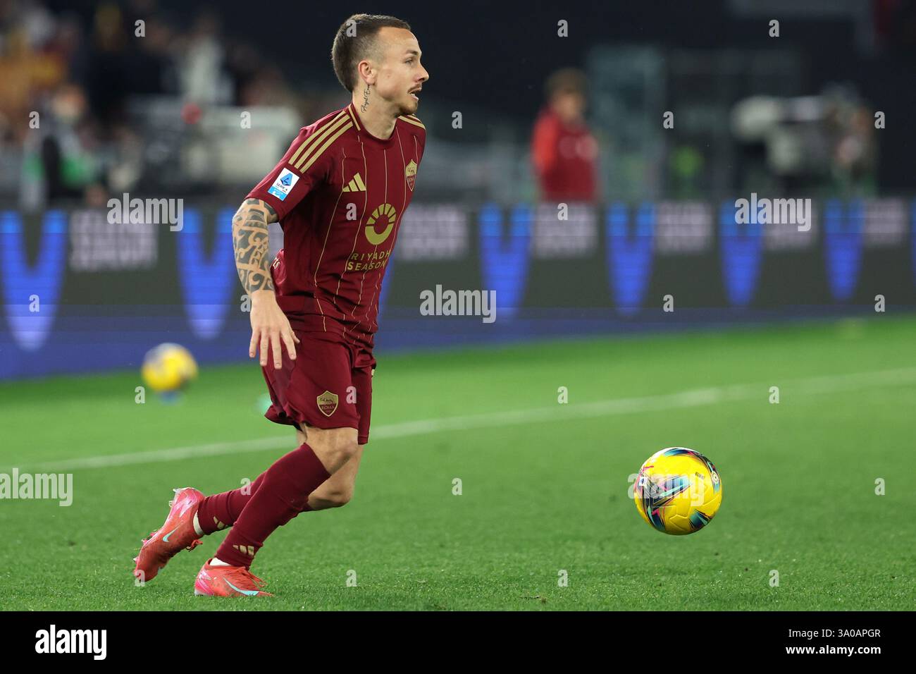 Rome, Italy 2.03.2025 : Angelino of Roma during Italian football ...