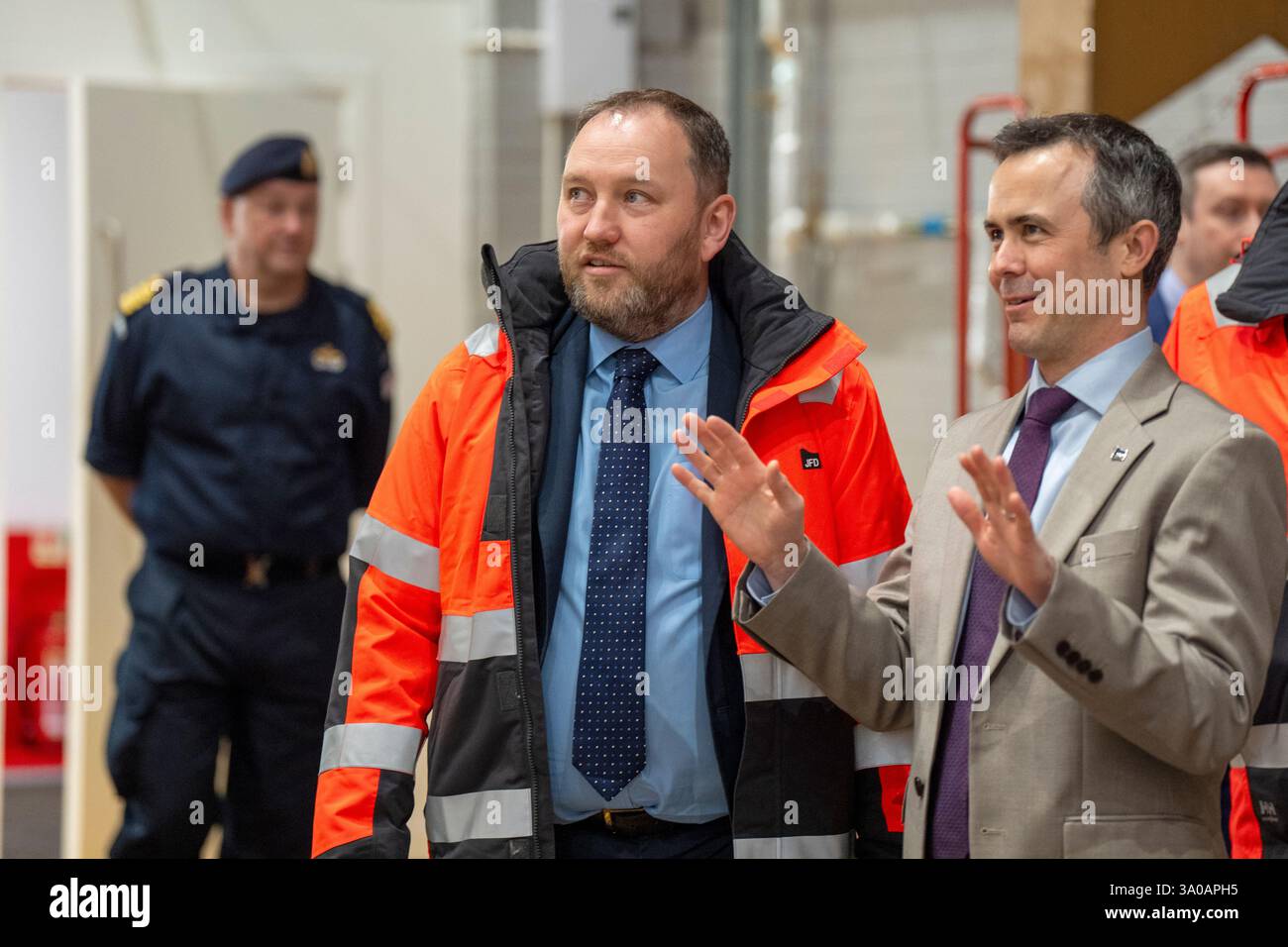 The Scottish Secretary Ian Murray during his visit to the Renfrew site ...