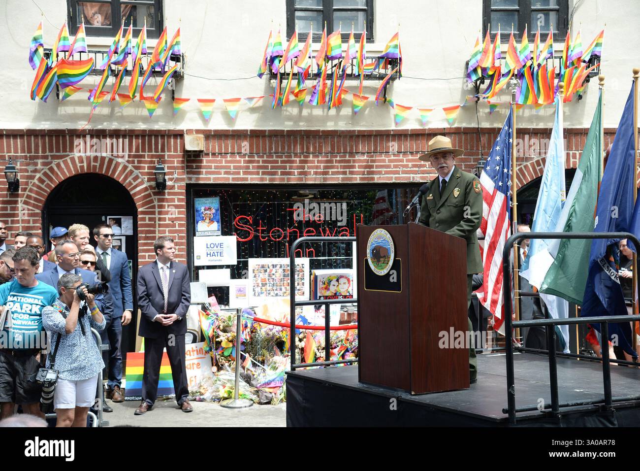 US National Park Service Director Jonathan Jarvis speaks at a ...