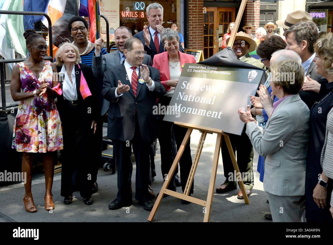 Chirlane McCray, Edith Windsor, Mayor Bill de Blasio, Congressman ...