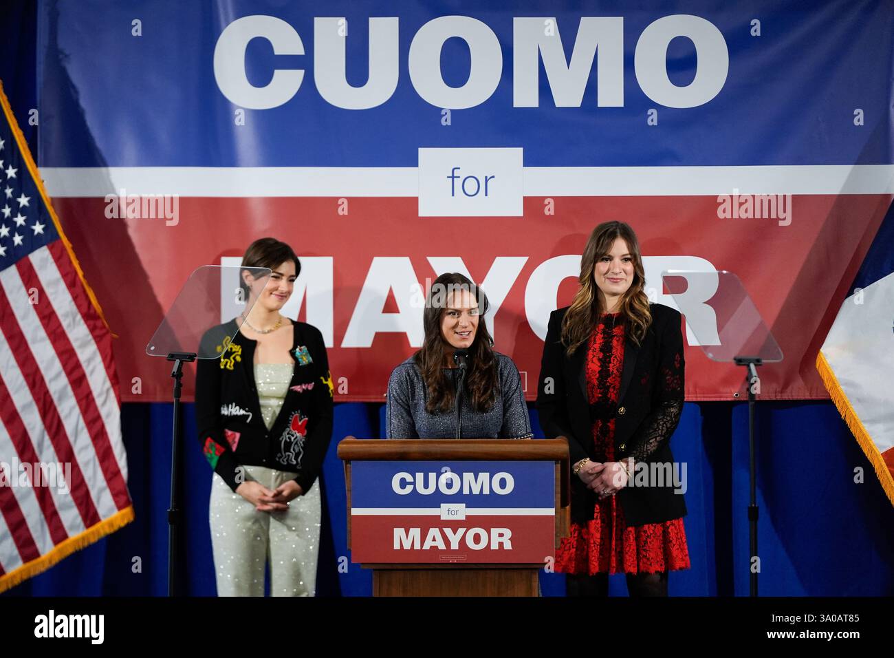 Michaela, Cara and Mariah Kennedy-Cuomo attend an event for their ...