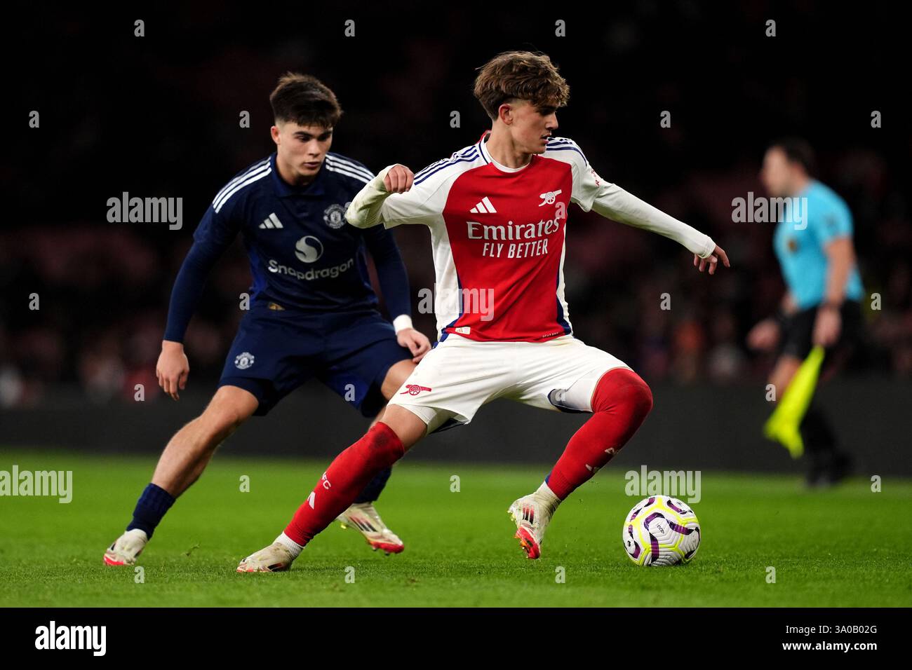 Manchester United's Jack Fletcher during the FA Youth Cup quarter-final ...