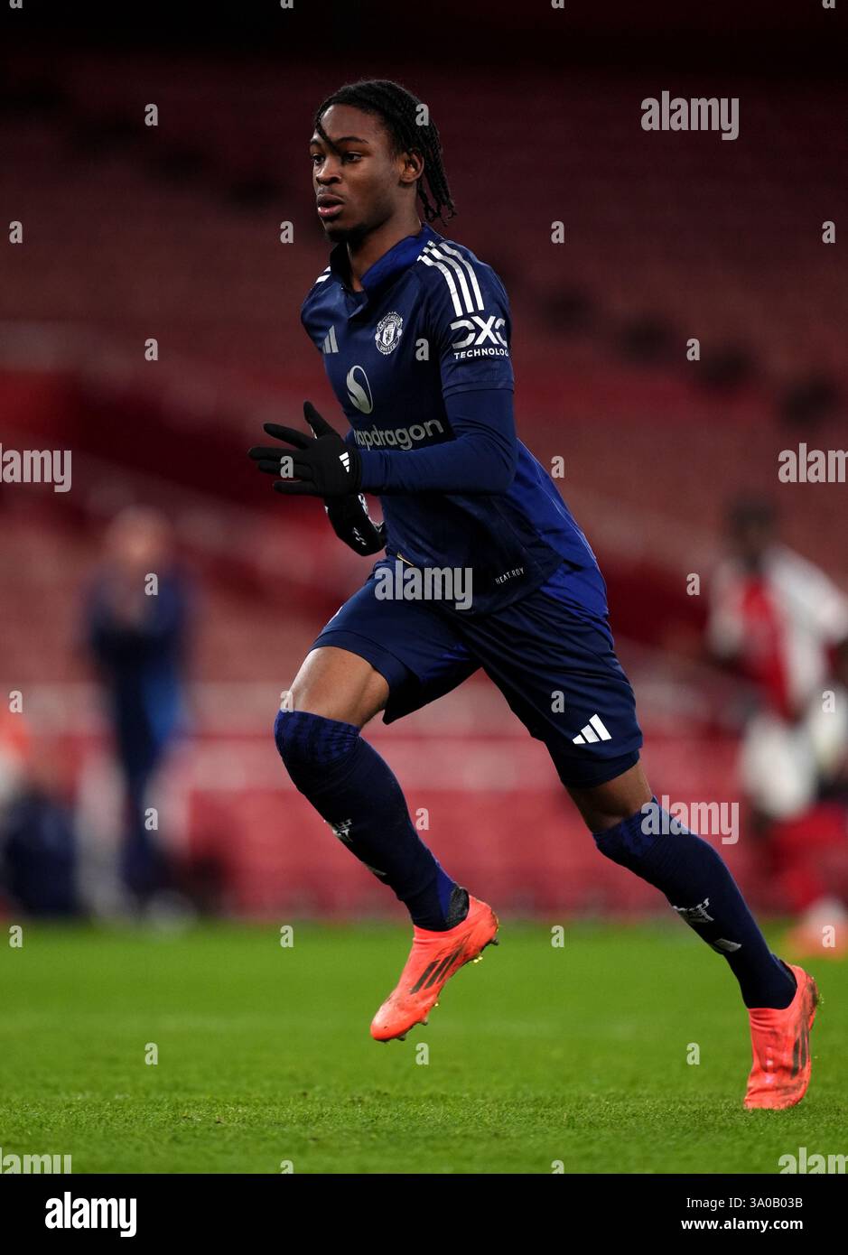 Manchester United's Victor Musa during the FA Youth Cup quarter-final ...