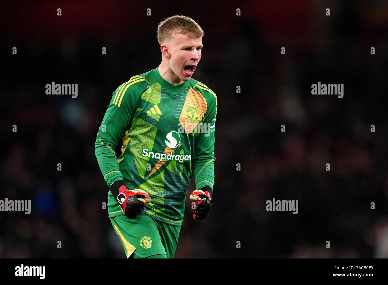 Manchester United's William Murdock celebrates a goal during the FA ...