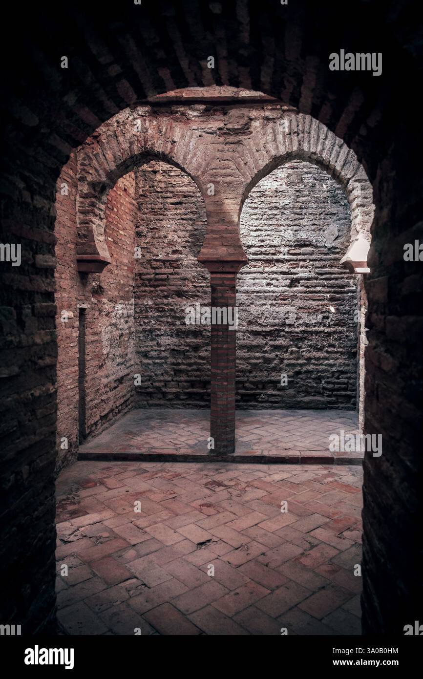 Ancient 13th and 14th century moorish architecture, exterior with ...