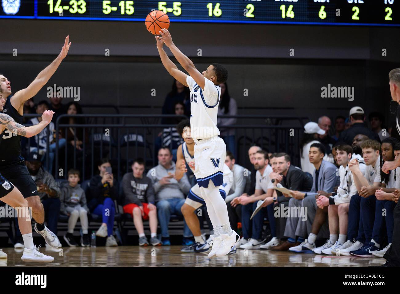 VILLANOVA, PA - MARCH 01: Villanova Wildcats guard Jhamir Brickus (2 ...