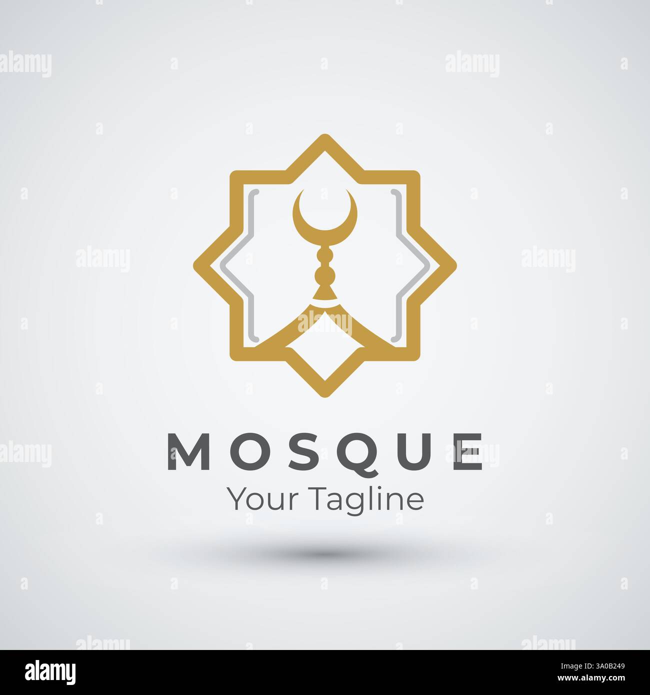 Modern mosque logo design icon template Stock Vector Image & Art - Alamy