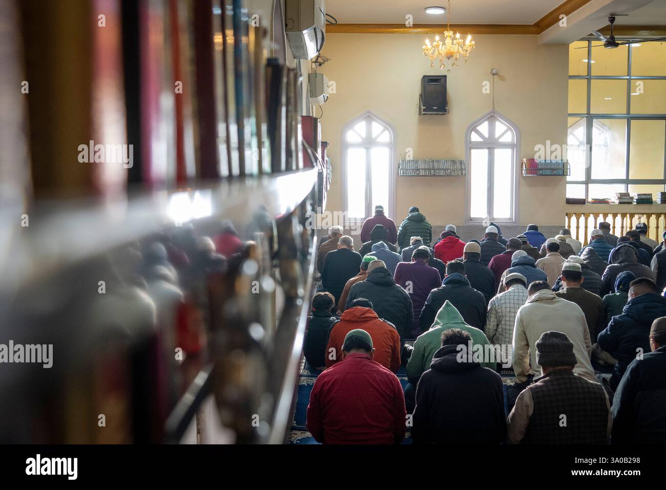Nepalese Muslims offer prayers at the Jame Mosque on the holy month of ...