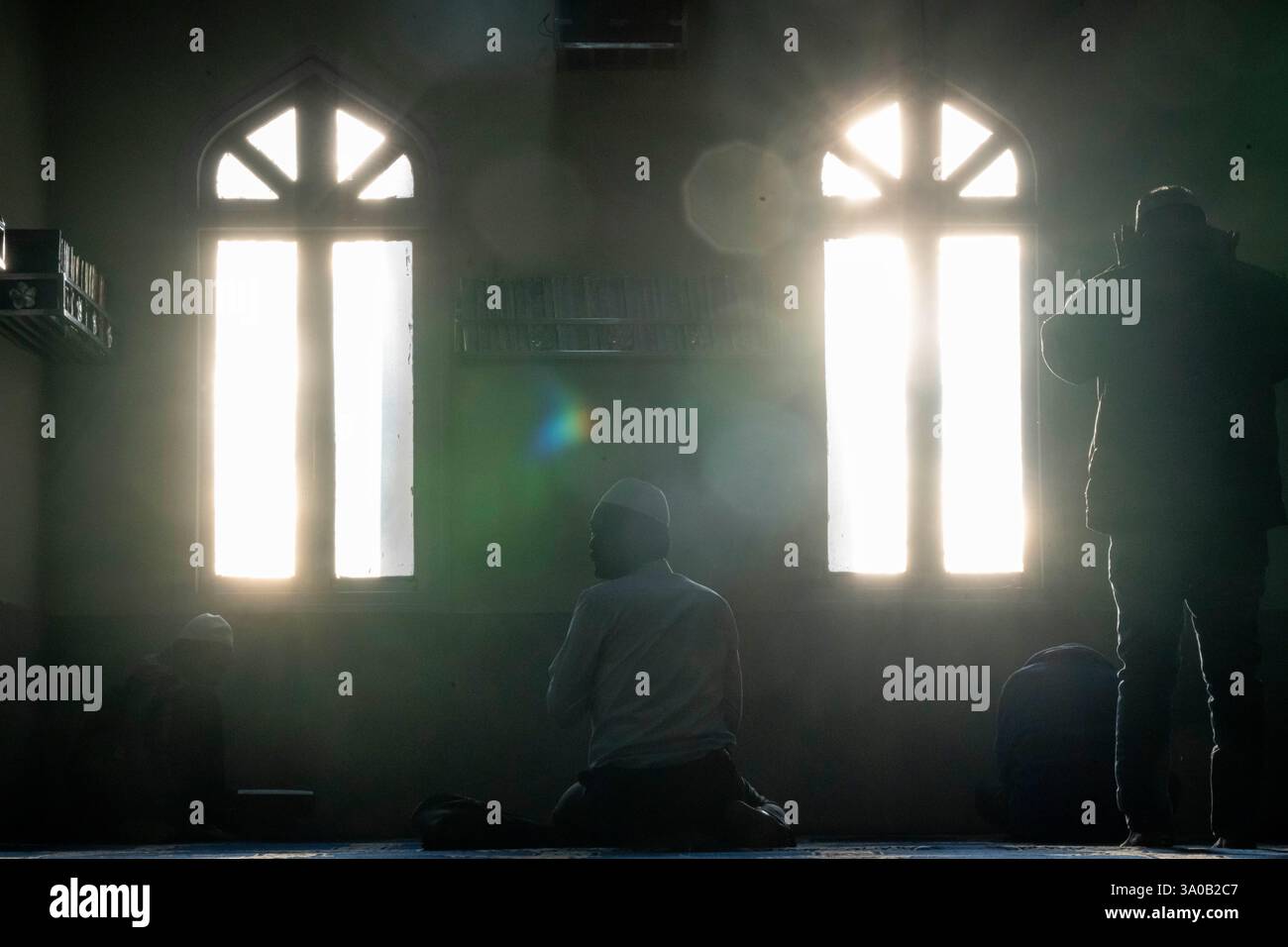Nepalese Muslims offer prayers at the Jame Mosque on the holy month of ...