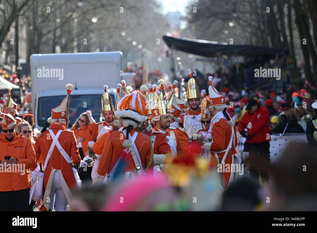Cologne, Germany. 03rd Mar, 2025. Members of the Nippis vigilante group ...