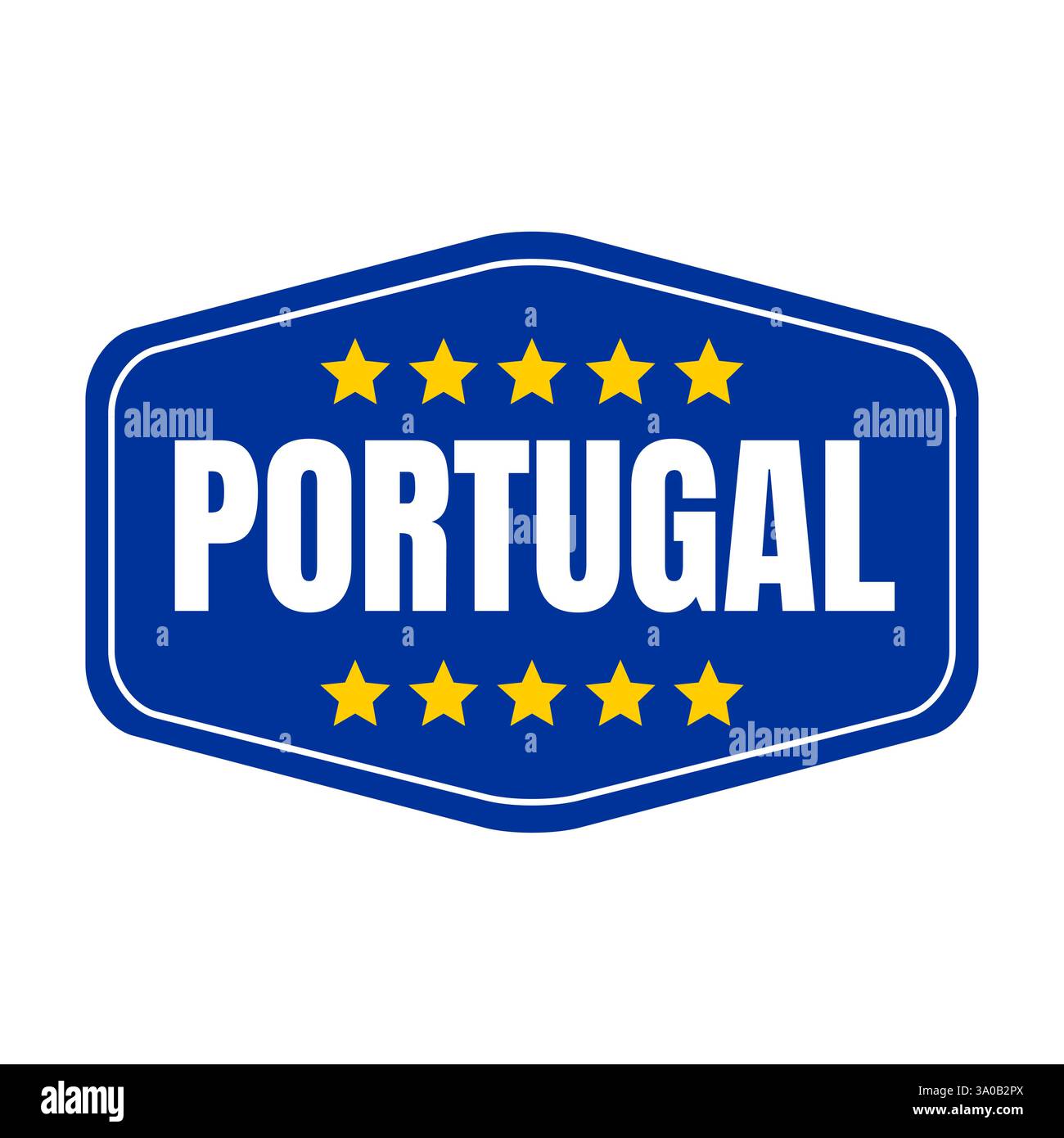 Portugal symbol icon with the European flag Stock Photo - Alamy