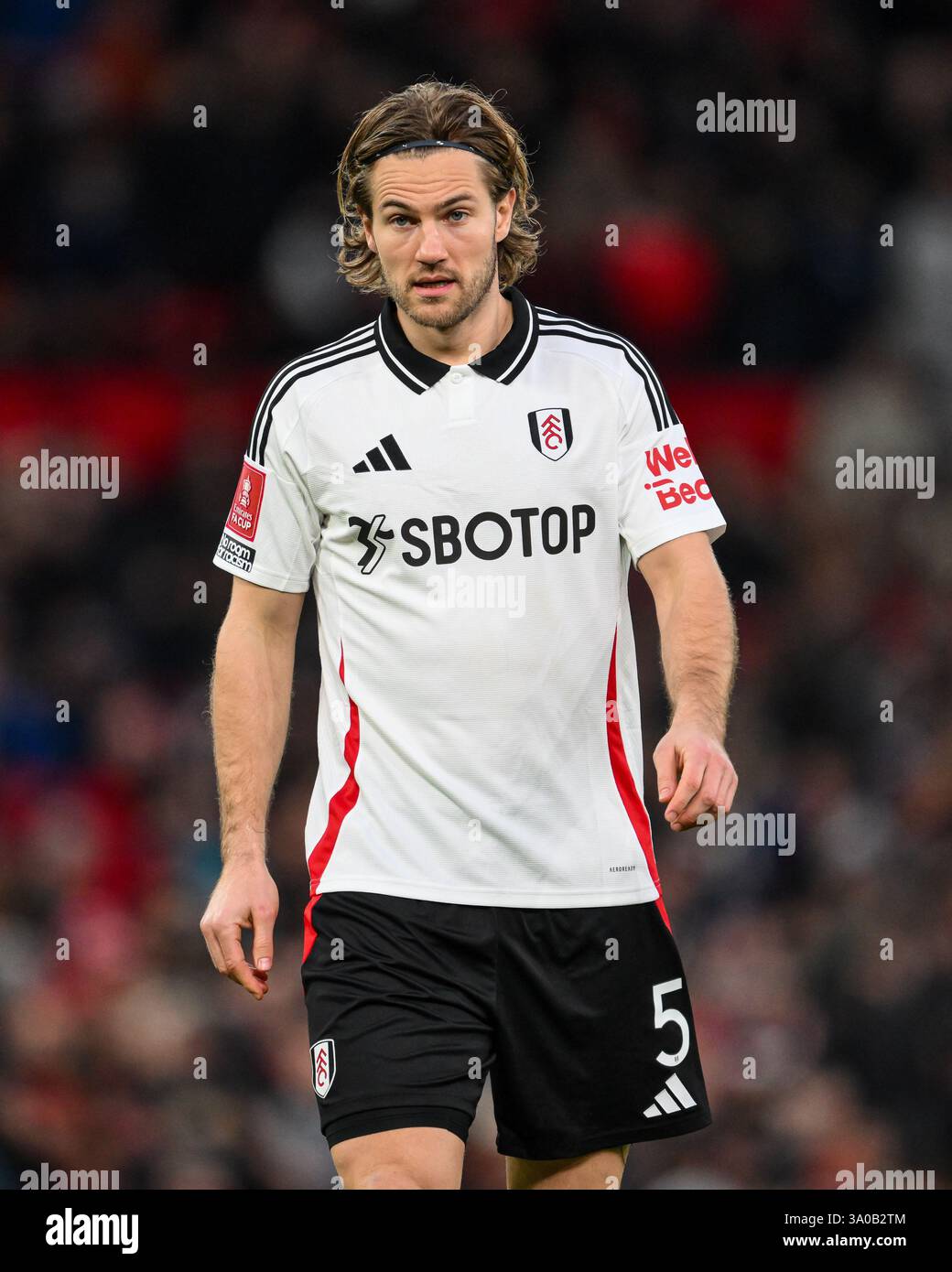 Joachim Andersen of Fulham during the Emirates FA Cup 5th Round match ...