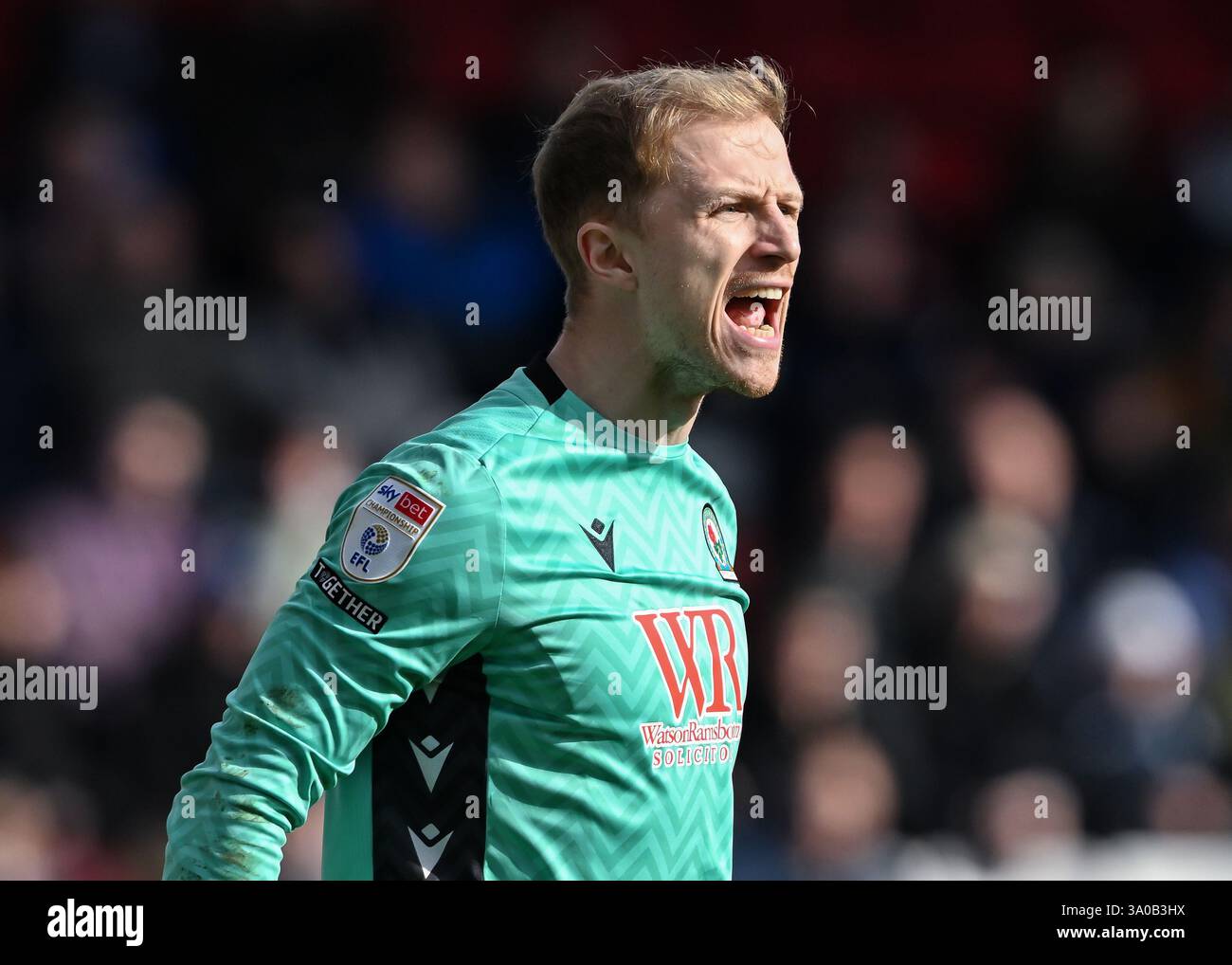 Blackburn Rovers goalkeeper Aynsley Pears during the Sky Bet ...