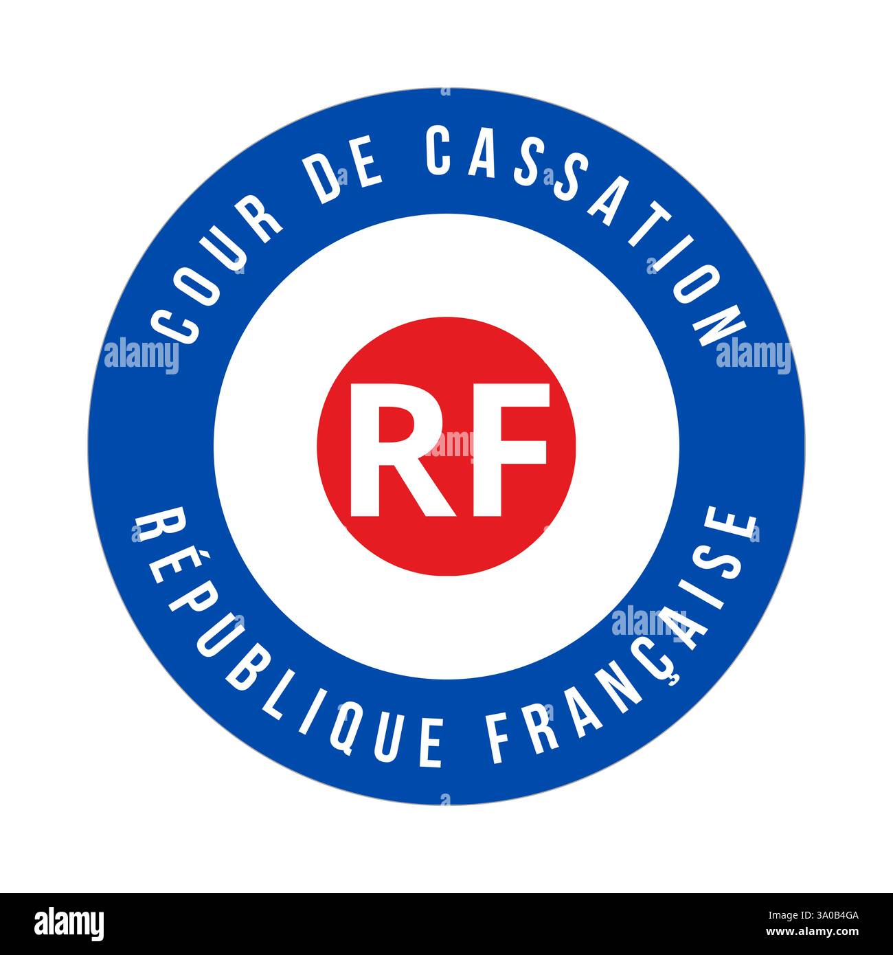 Court of cassation symbol called cour de cassation in French language ...