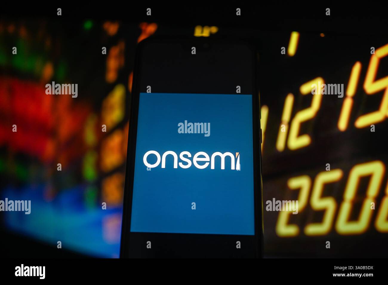 Poland. 03rd Mar, 2025. In this photo illustration, a Onsemi logo is ...