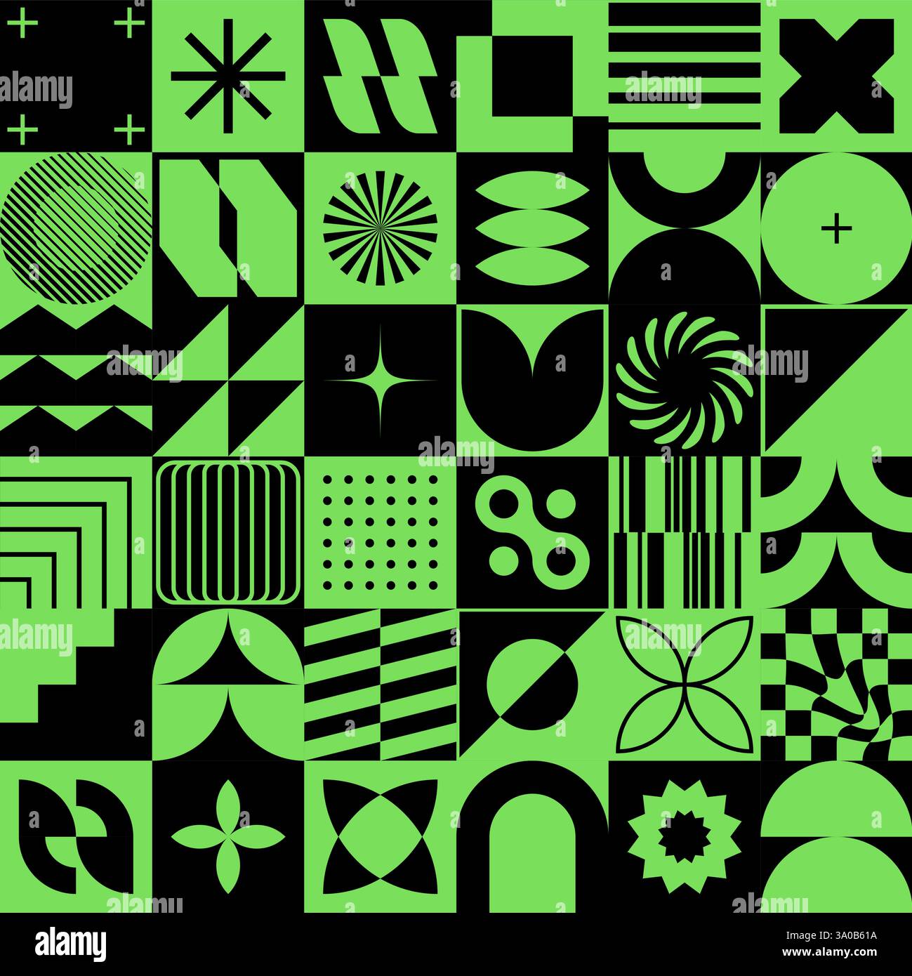 Retro blocks grid forms abstract hi-res stock photography and images - Alamy