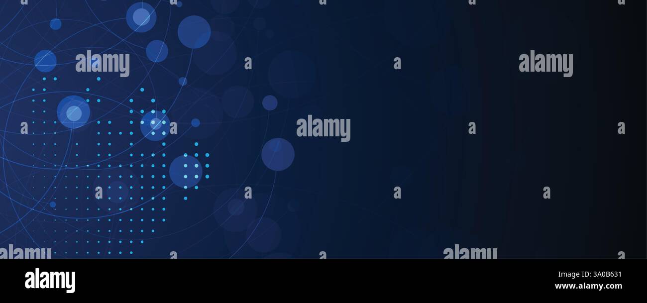 Technology data an network connection visual business background Stock ...