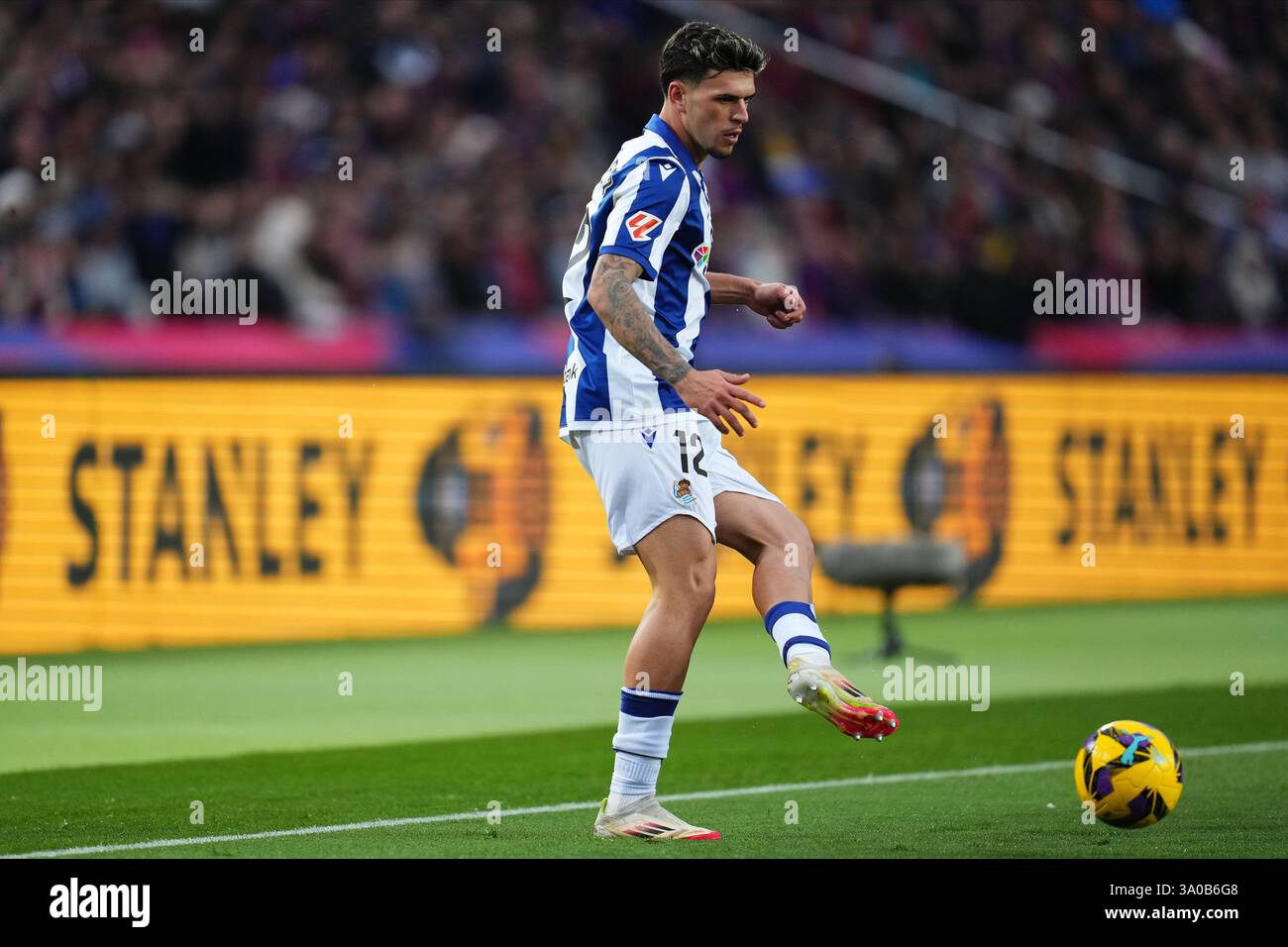 Barcelona, Spain. 03rd Mar, 2025. Javi Lopez of Real Sociedad during ...