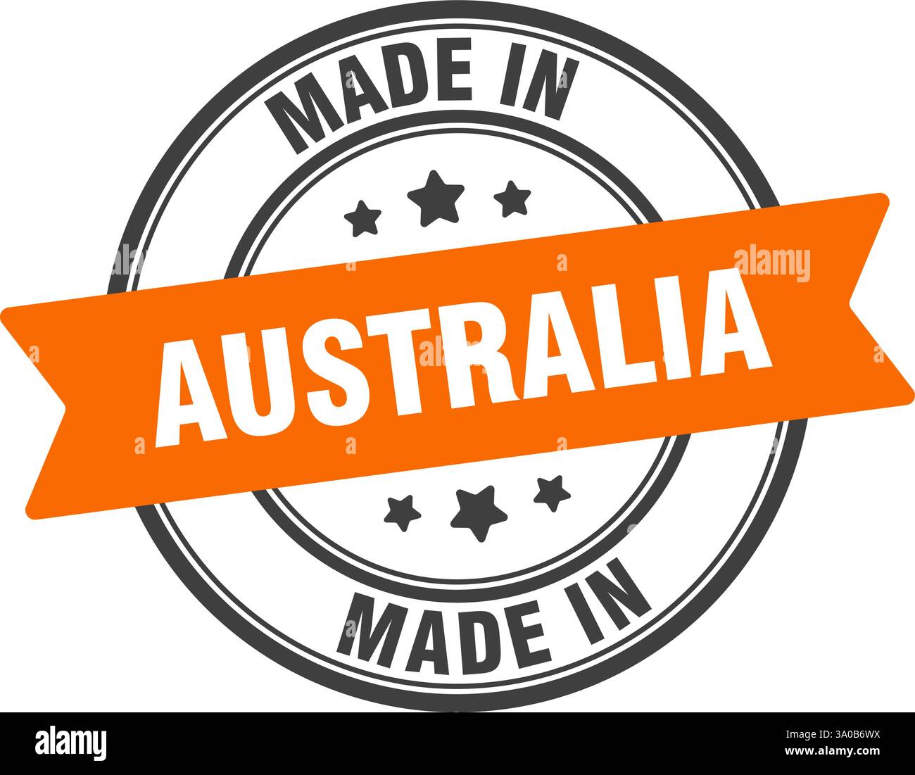 Made in Australia stamp. Made in Australia round sign Stock Vector ...