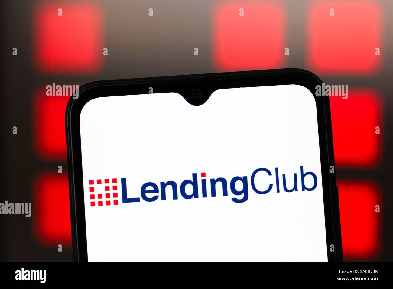 In this photo illustration, the LendingClub Corporation logo is seen ...