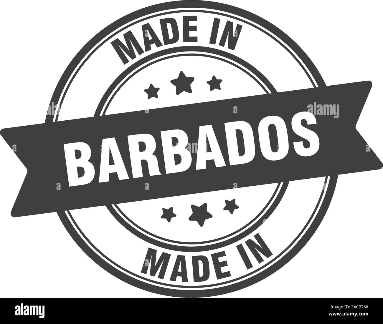 Made in Barbados stamp. Made in Barbados round sign Stock Vector Image ...