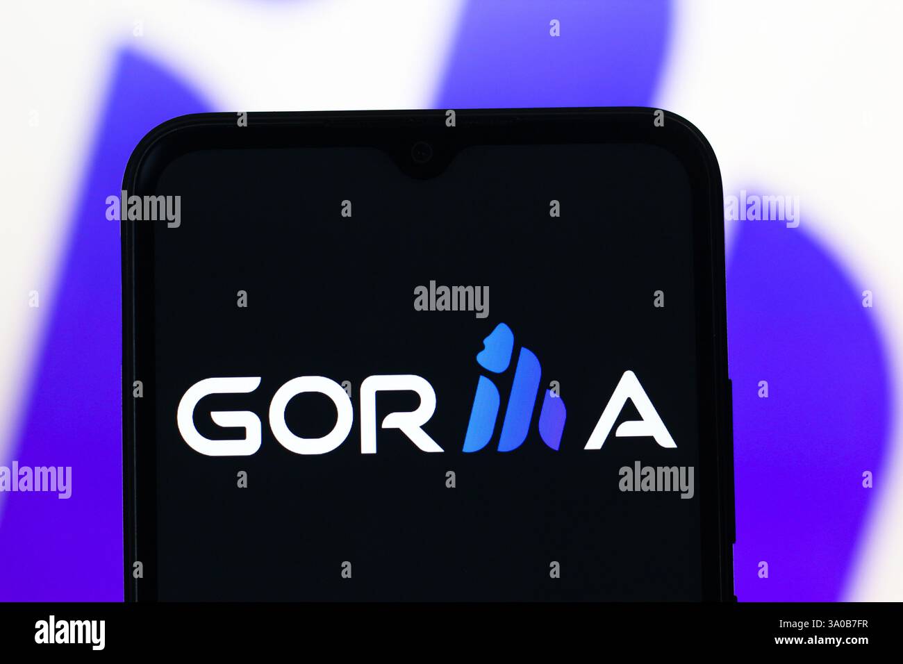 In this photo illustration, the Gorilla Technology logo is seen ...