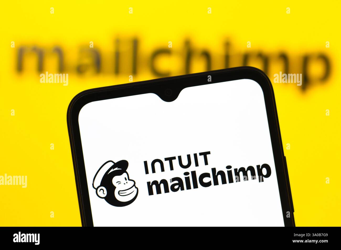 Canada. 03rd Mar, 2025. In this photo illustration, the Mailchimp logo ...