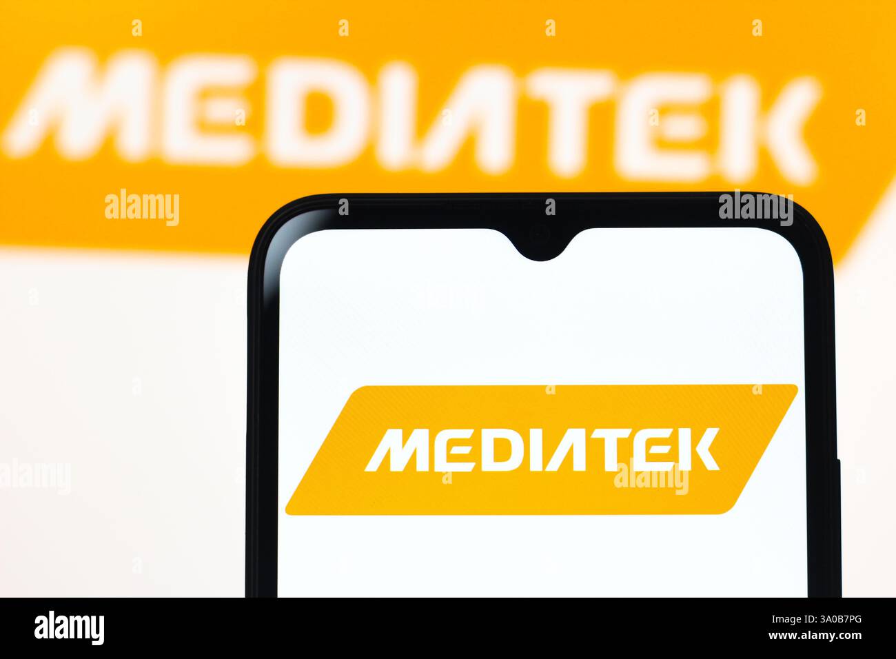 Canada. 03rd Mar, 2025. In this photo illustration, the MediaTek logo ...