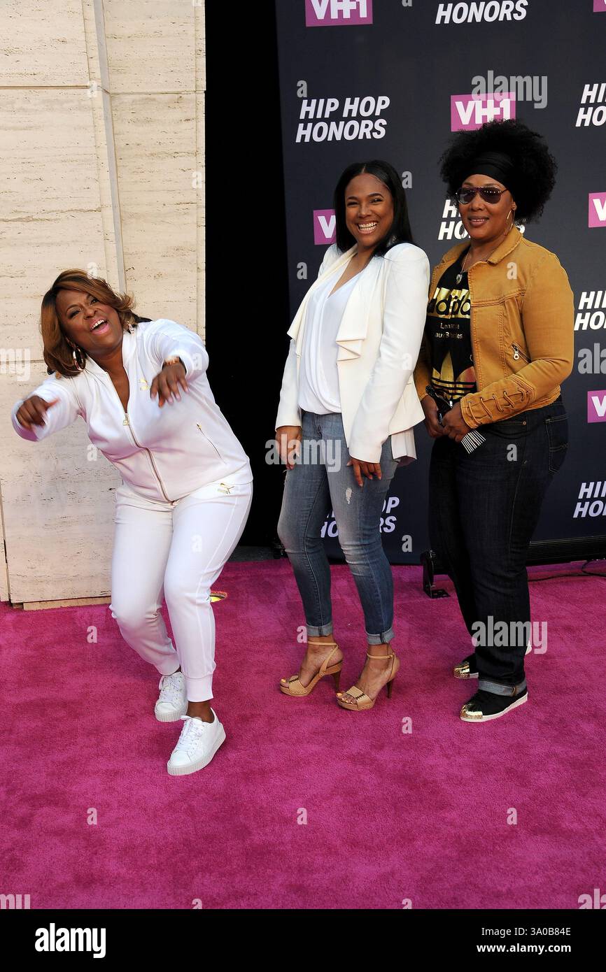 Yo-Yo, Monie Love and Robin Yvette attending the VH1 Hip Hop Honors ...